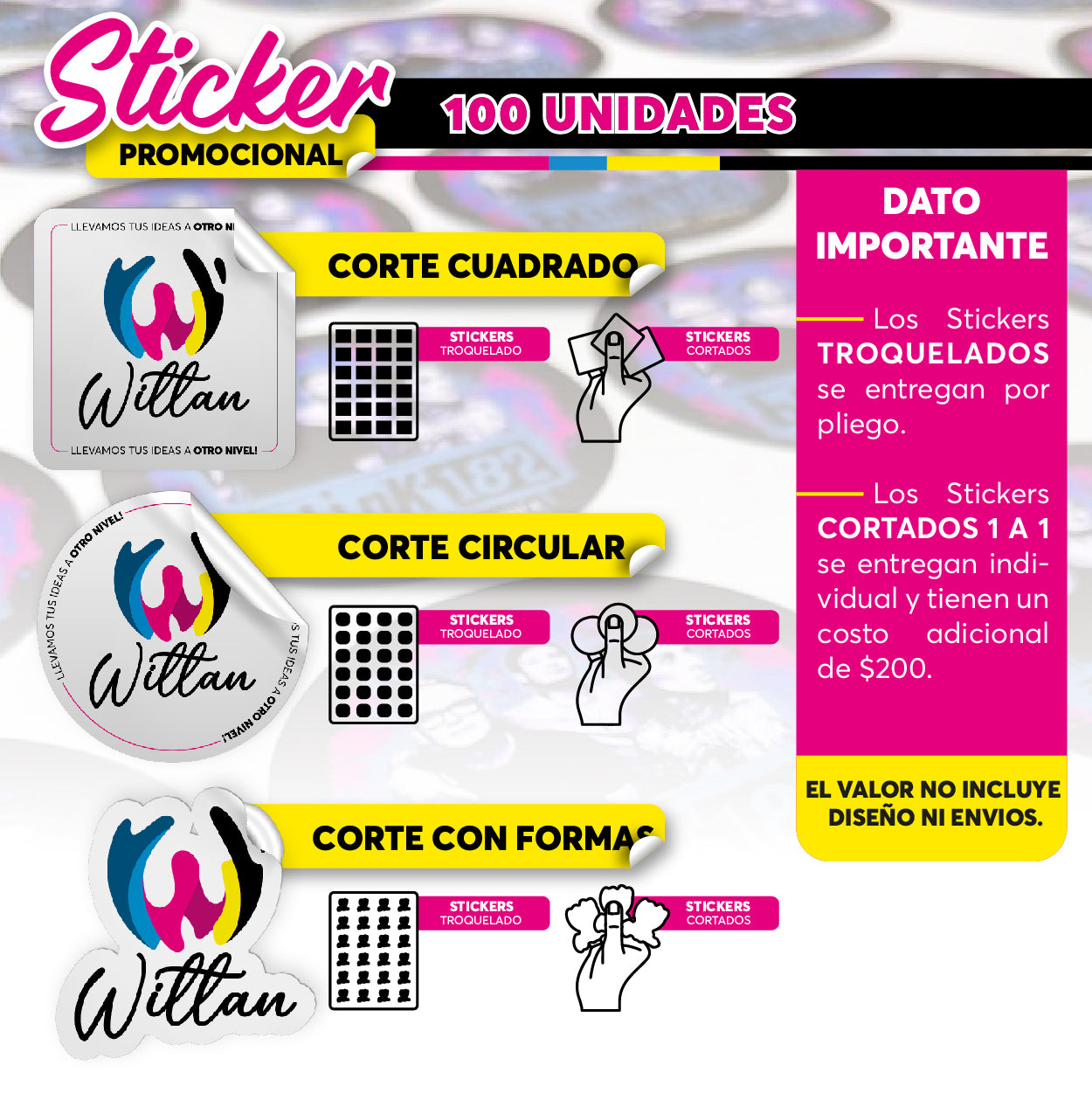 Sticker Promocional 100unidades – wittan